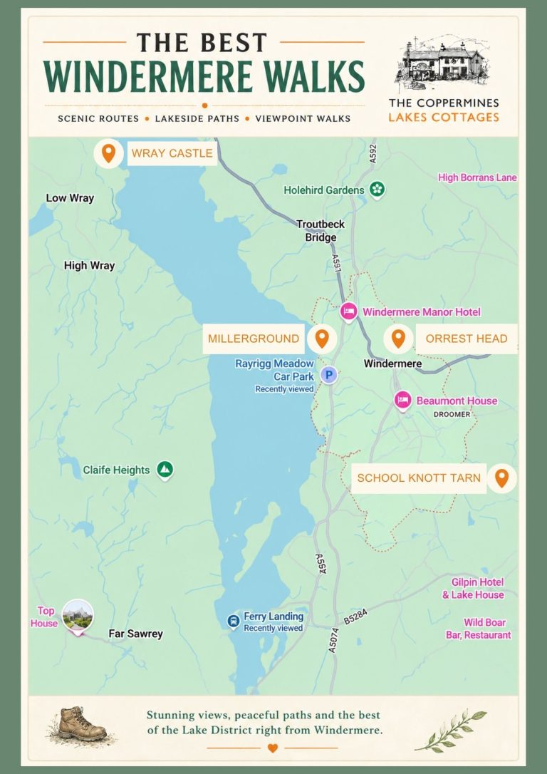 Lake District Walks from Windermere: Best Routes, Maps & Tips